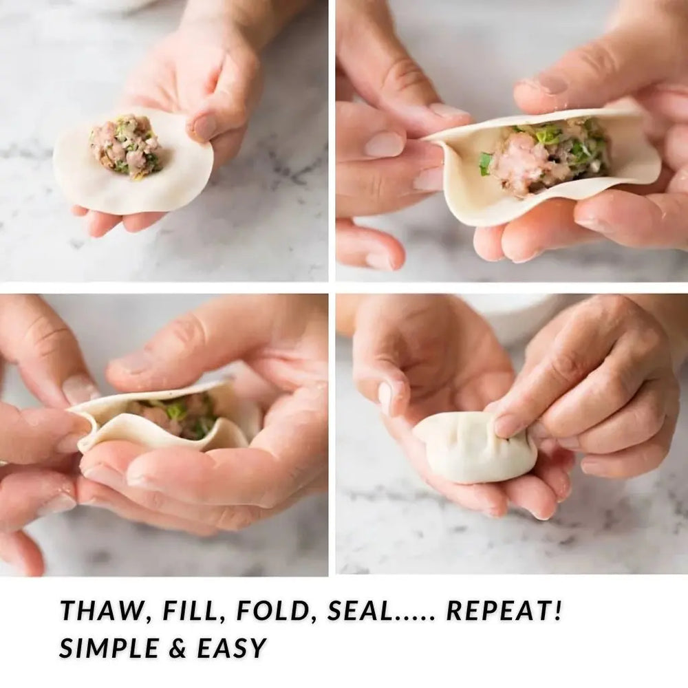 Dumpling Wrappers | Gyoza Skins | Wonton Sheets (Frozen: Halal, Vegan ...