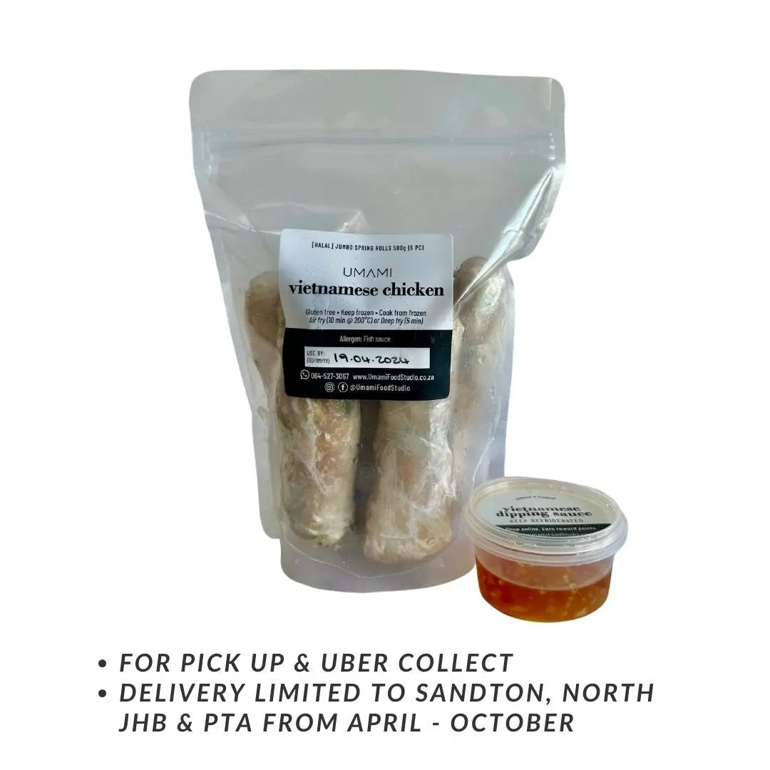 Chicken Spring Rolls (Halal, Gluten-Free) - Umami Food Studio